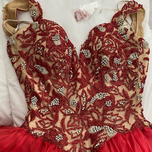 Dresses | Red Princess Gown | Poshmark